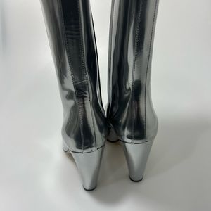 Bottega Veneta | Shoes | Bottega Veneta Metallic Leather Tall Canalazzo ...
